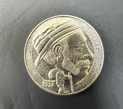 🚂 1937 S Buffalo Hobo Nickel Hobo Man Custom-Carved | eBay