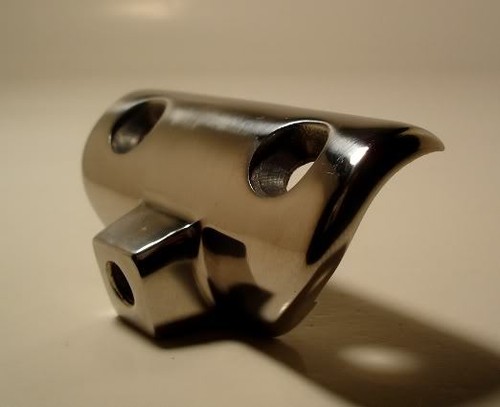 WINDSHIELD MOUNT Concave Side Rail Hardware Bimini Top S/S Boat Marine ...