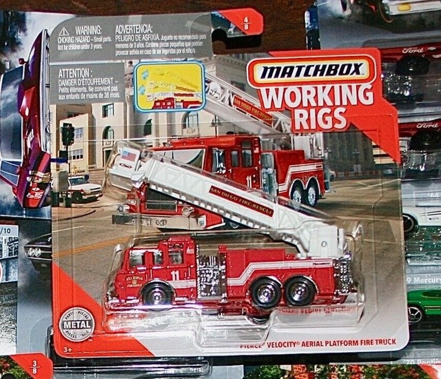 Matchbox Working Rigs 2020 San Diego Fire Truck Pierce Velocity Super ...