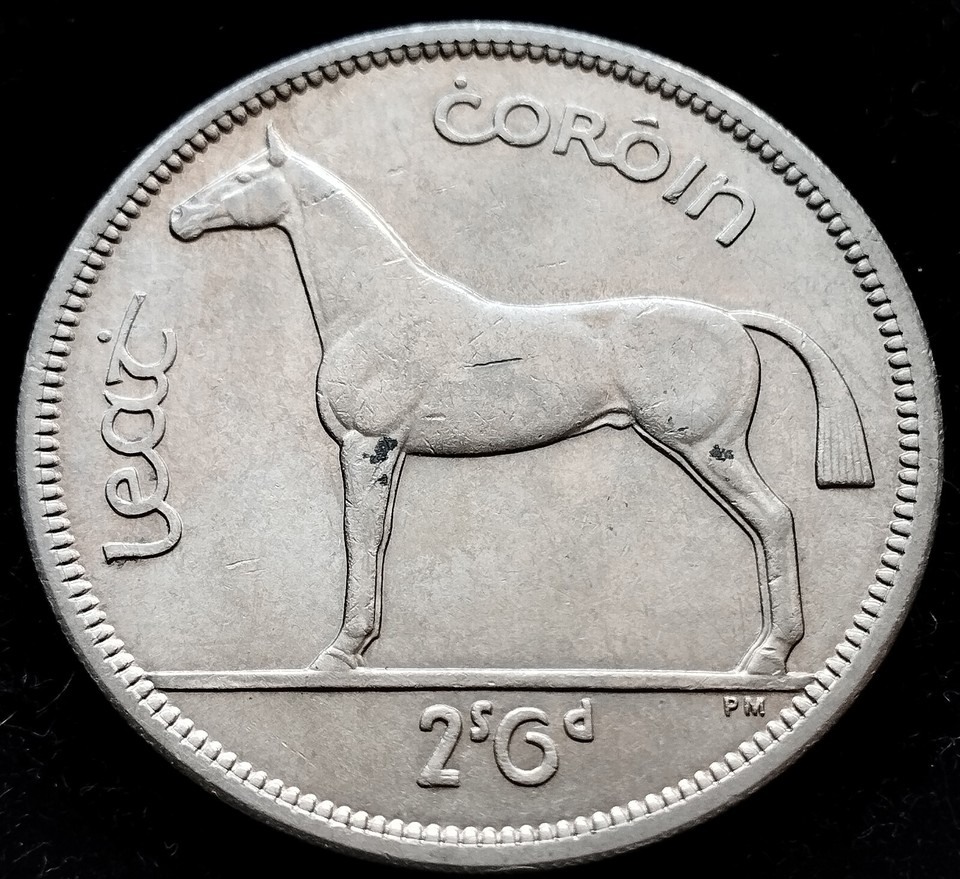 Ireland 1966 | Irish 2s6d | Irish Half Crown | Horse | KM.16a | High ...