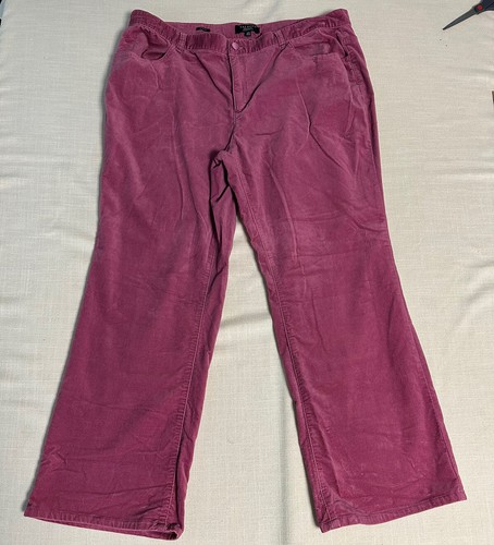 Talbots Heritage Boot leg pants mauve pink stretch Size 20W | eBay