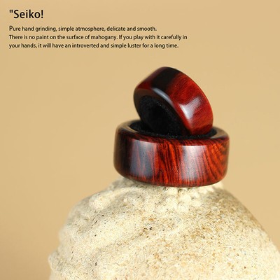 Red Blood Sandalwood Anti Slip Ring Solid Wood Back Block O-ring Rod ...