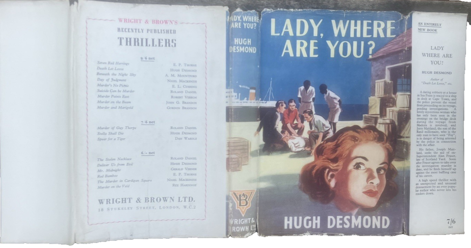 HUGH DESMOND: LADY, WHERE ARE YOU?...1ST UK WRIGHT & BROWN 1957 | eBay