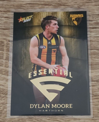 2023 Select Afl Footy Stars Essential Hawthorn Hawks Dylan Moore Card ...
