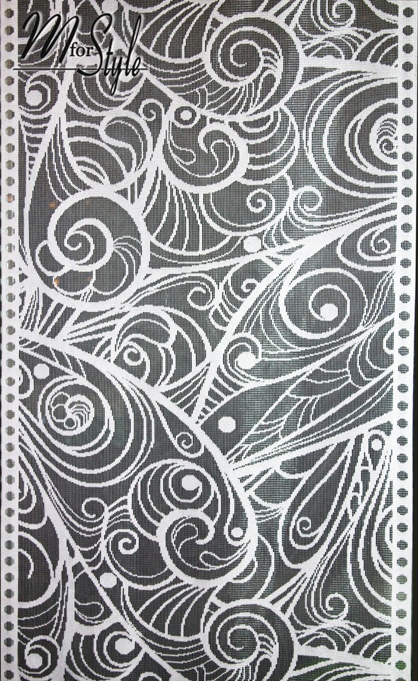 Net Lace Curtain Panel Window Decoration Sheer Blind Screen Slot top ...