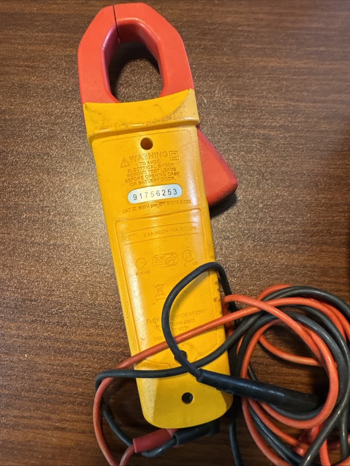 Fluke 333 Digital Clamp Meter 600V 400A Cat III Multi-Meter W/ Case | eBay