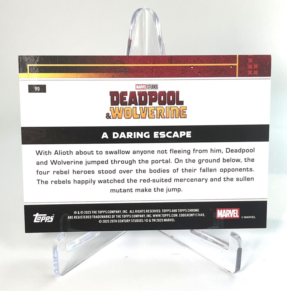 2025 Topps Chrome Deadpool- Marvel- #90 TVA Takeover Refractor Parallel ...