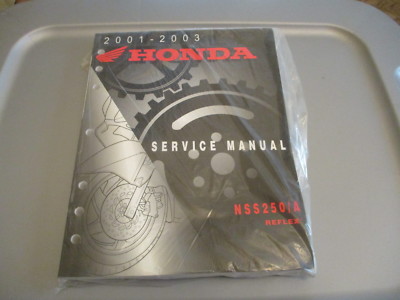 Honda OEM Factory Service Shop Manual 2001-2003 NSS250 NSS250A Reflex ...