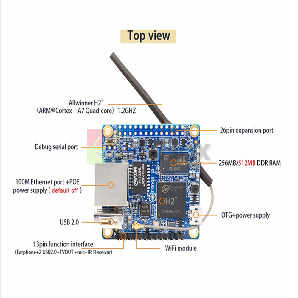 10/20/40PCS Orange Pi Zero LTS H2+ Quad Core Open-source 512MB ...
