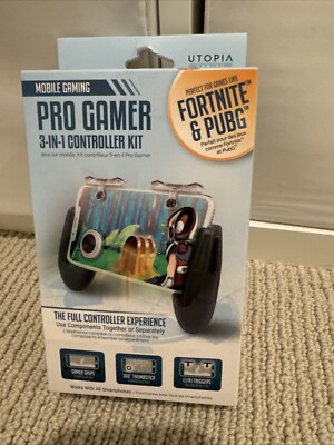 NEW Utopia Pro Gamer 3-in-1 Controller Kit For Smartphones Mobile ...
