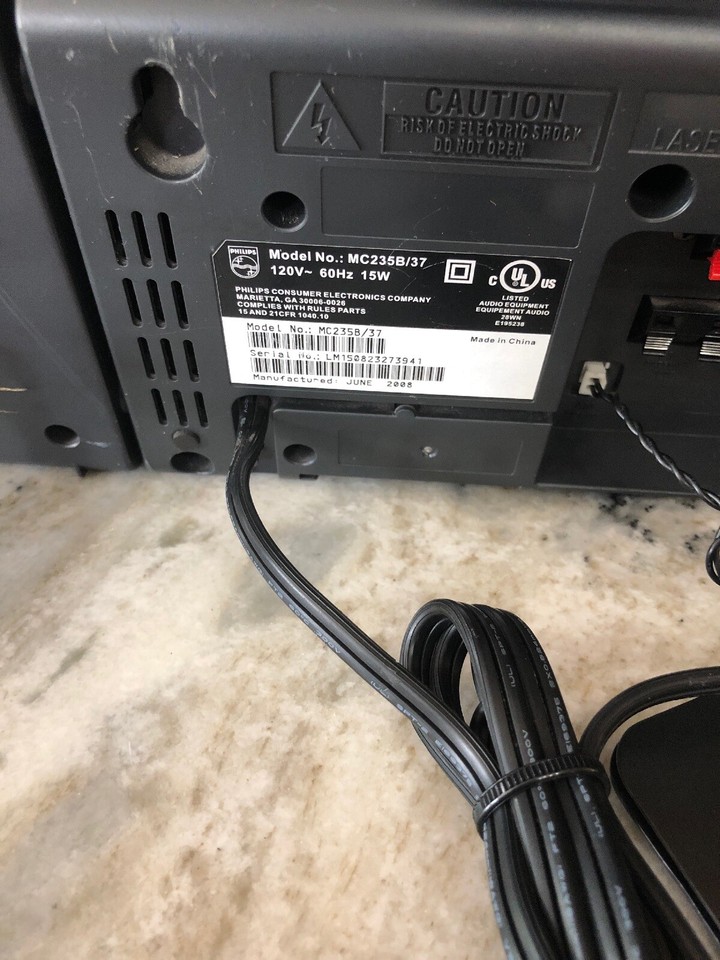 Philips MC235B/37 Micro Home System Shelf CD Player | AM/FM Radio | CD ...