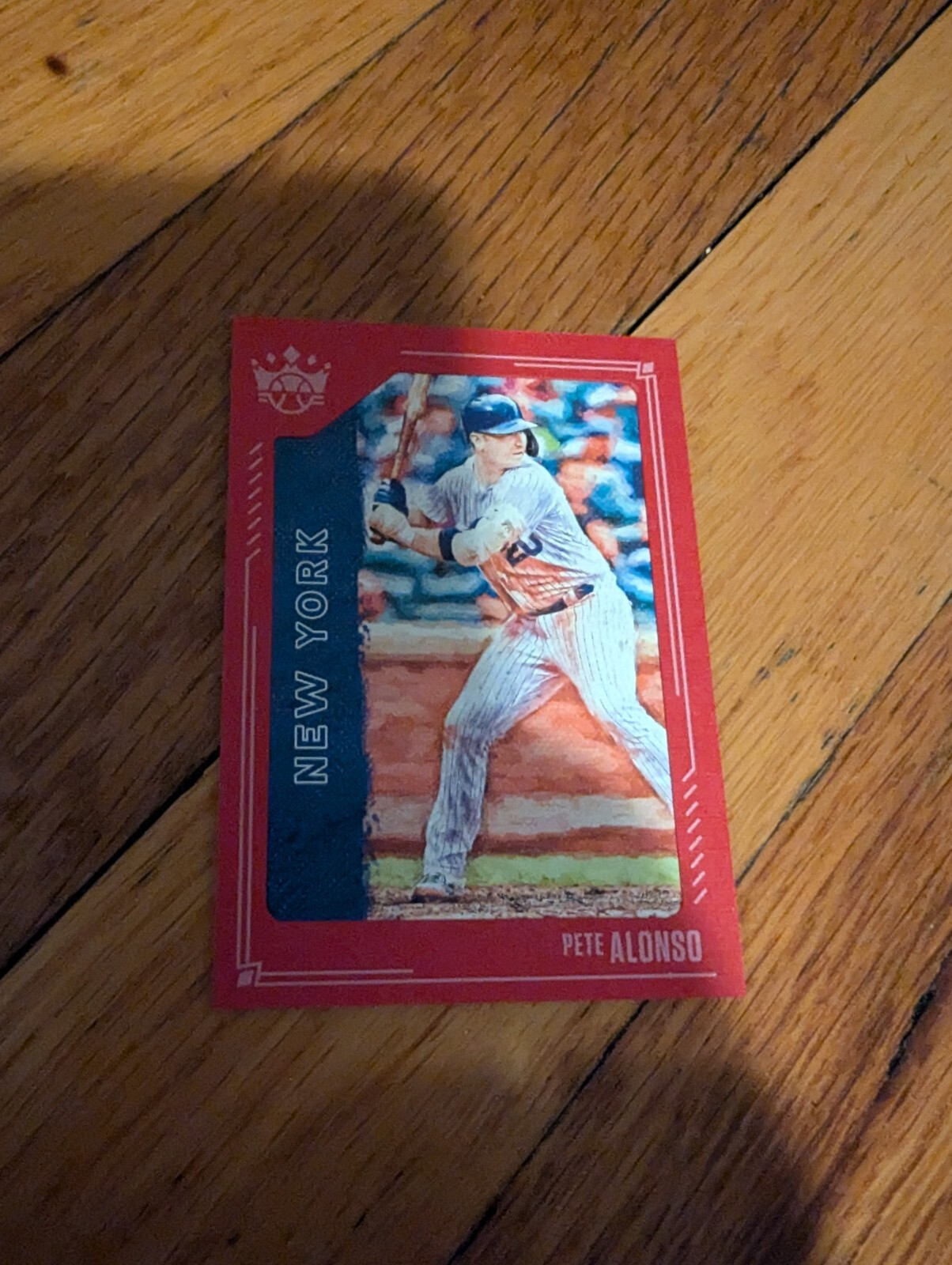 2021 DIAMOND KINGS Pete Alonso Red FRAME PARALLEL SP 🔥 Mets Polar Bear ...