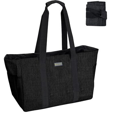 Soft 9 Gallon Extra Large Utility Tote, Foldable Reusable Storage Bag ...