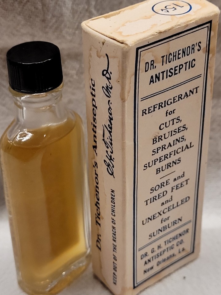 OLD SOUTHERN DR. G. H. TICHENOR'S UNUSUAL ORIGINAL LABEL & BOX AWESOME ...