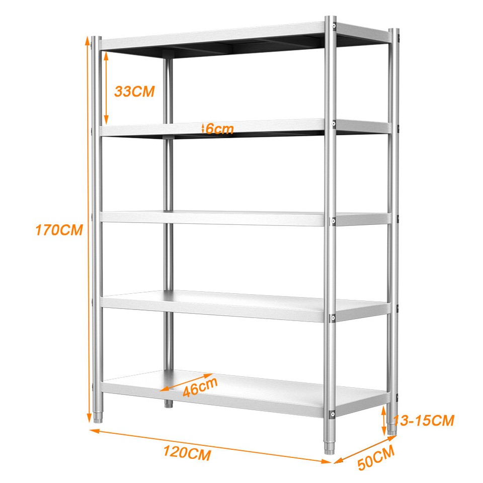 Commercial Catering Kitchen Shelves Stainless Steel Storage Rack ...
