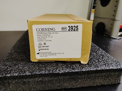 CORNING 3925 Costar Assay Plate 96 Well Flat Bottom No Lid 25 pck | eBay