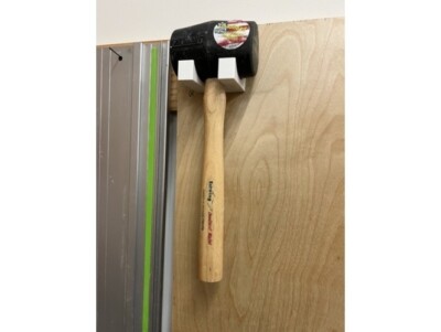 Wall Mount Hanger Holder for Rubber Mallet - for Estwing DH-12 12oz and ...