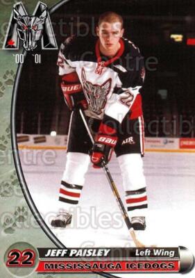 2000-01 Mississauga Ice Dogs #18 Jeff Paisley | eBay