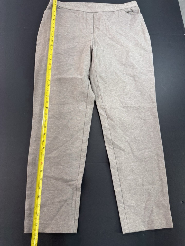 J Jill Gray Ponte Knot Pull On Slim Leg Pants Size Large Tall Dress ...