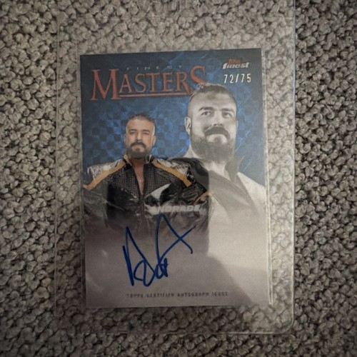 Topps WWE Finest On Card Autograph Auto Autogramm Masters Andrade /75 ...