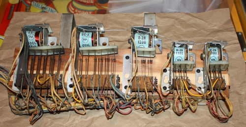 Williams EM Pinball Machine 1973 Under Playfield RELAY BANK *Star ...