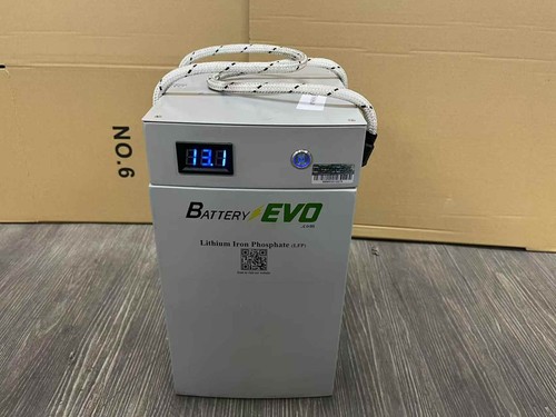 Battery Evo 12V 120Ah 1.4kwh LFP LiFePO4 Power Block RV Golf Cart Solar ...
