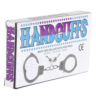 2 PAIRS METAL STEEL HANDCUFFS MAGIC TRICK PRANK GAG GIFT PARTY FAVOR ...