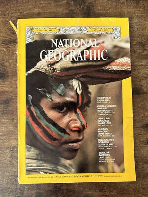 Vintage January 1972 National Geographic Journal Magazine Paperback ...