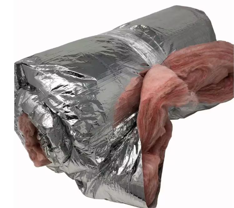 Master Flow 12 in. Dia x 5 ft. Length Ductwork Insulation Sleeve R-8 ...