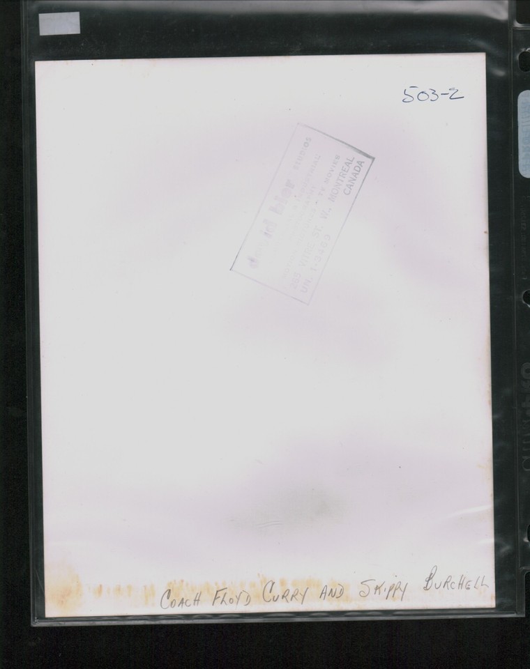 Mid-50s Original Montreal Royals Skippy Burchell/Floyd Curry Photo ...