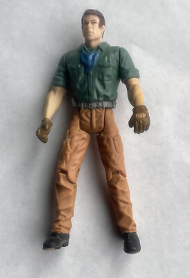 Hasbro 2000 Jurassic Park 3 Rare Color Alan Grant Figure Raptor Attack ...