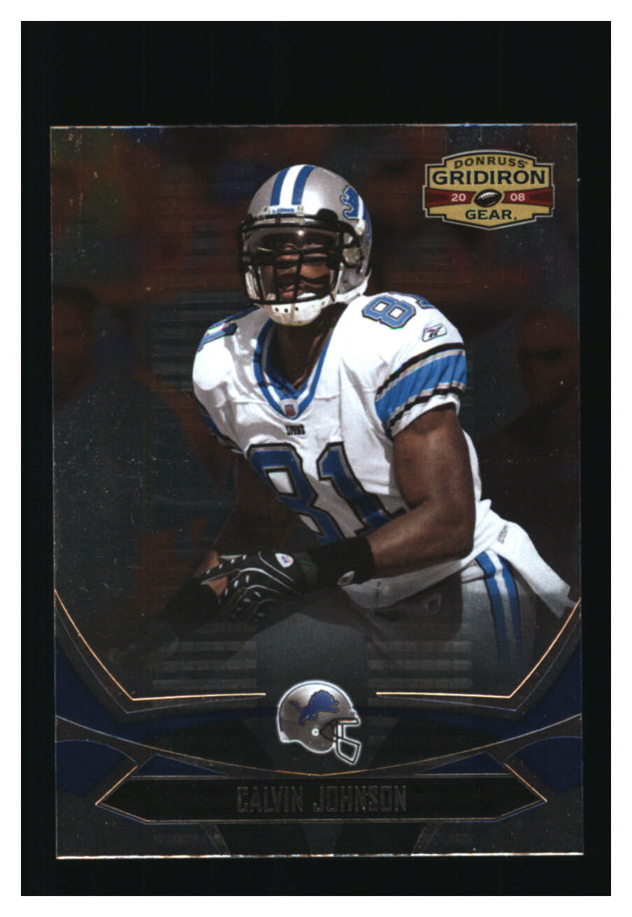 2008 Donruss Gridiron Gear #35 Calvin Johnson Detroit Lions MINT | eBay