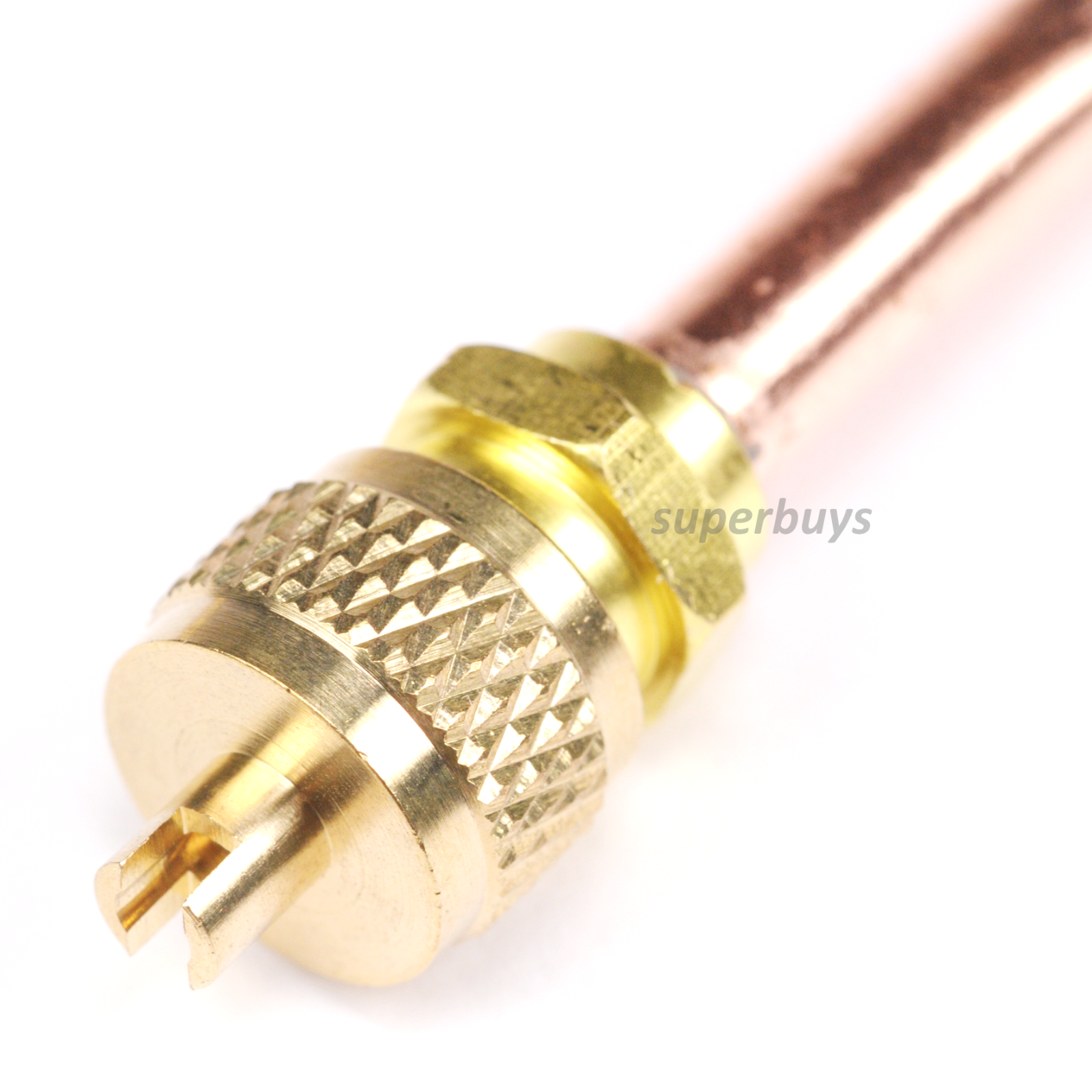 2pcs Service Access Valve 1/4" SAE x 1/4" OD x 102mm Stem Core AC ...