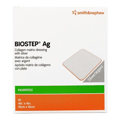 Biostep Ag Collagen Matrix Dressing 4" x 4" BX of 10 | eBay