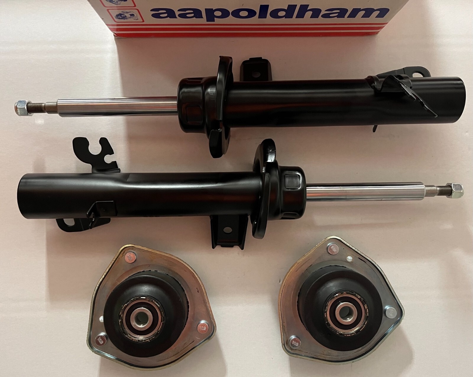 MINI R55 R56 R57 ONE & COOPER 2006-2014 FRONT GAS SHOCK ABSORBERS + TOP ...