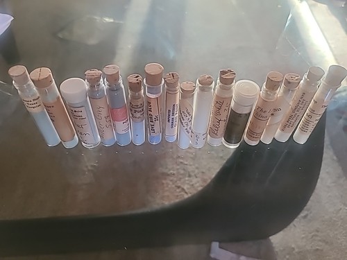 16 China Paint Powder Vintage Overglaze Collection Porcelain Art Blue ...