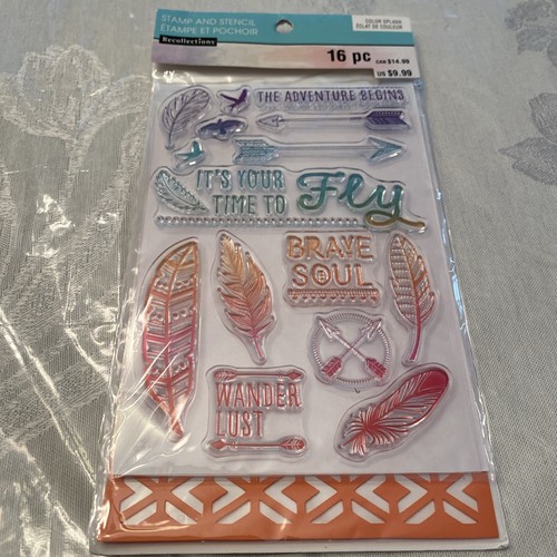 Recollections Stamp And Stencil Kit. 16pc. Discontinued 886946196416| eBay