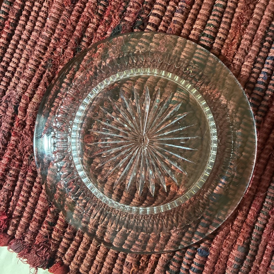 Vintage Antique Heisey Dessert Plate. Unknown Pattern. | eBay