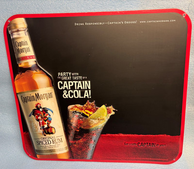 2005 CAPTAIN MORGAN SPICED RUM PIRATE NAUTICAL SAILBOAT KEG SWORD TIN ...