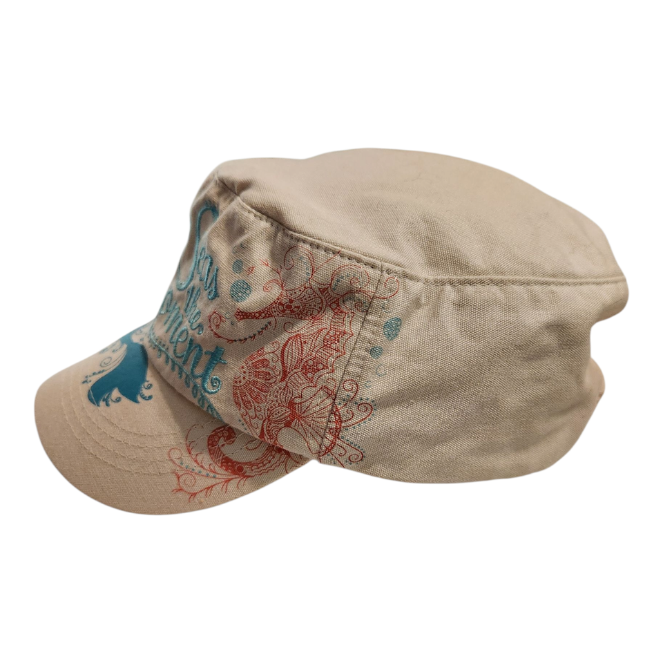 Disney Parks Little Mermaid Hat Ariel Seas The Moment Cadet Cap Floral ...