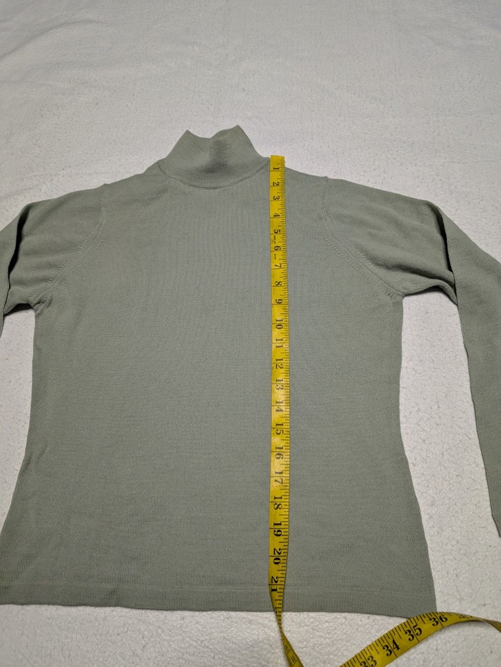 Lord & Taylor Womens PS Mock Neck Sweater Merino Wool Petite Small ...