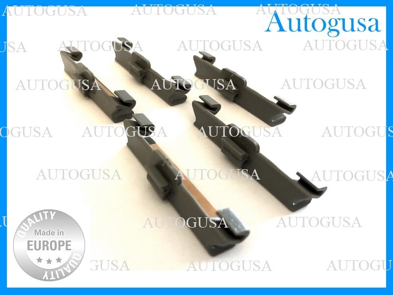 5X WINDSCHUTZSCHEIBEN BEFESTIGUNG FRONTSCHEIBE KLAMMERN BMW 51318177850 ...