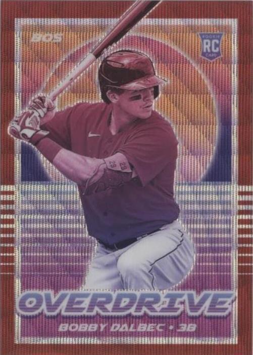 2021 Panini Chronicles - Overdrive Bobby Dalbec #9 Ruby Wave /199 (RC ...