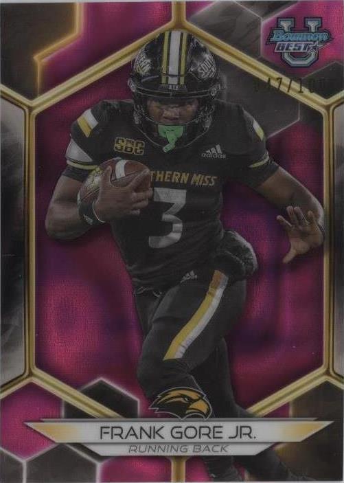 2023 Bowman's Best University - Frank Gore Jr. #35 Pink Lava Refractor ...
