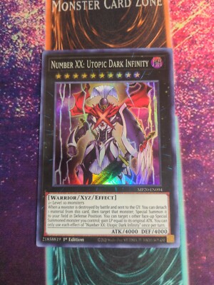 Yu-Gi-Oh! Number XX: Utopic Dark Infinity MP20-EN094 1st Edition Super ...