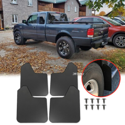 For Ford Ranger Pickup Wide Rally Mud Flaps Splash Guards Mudguard ...