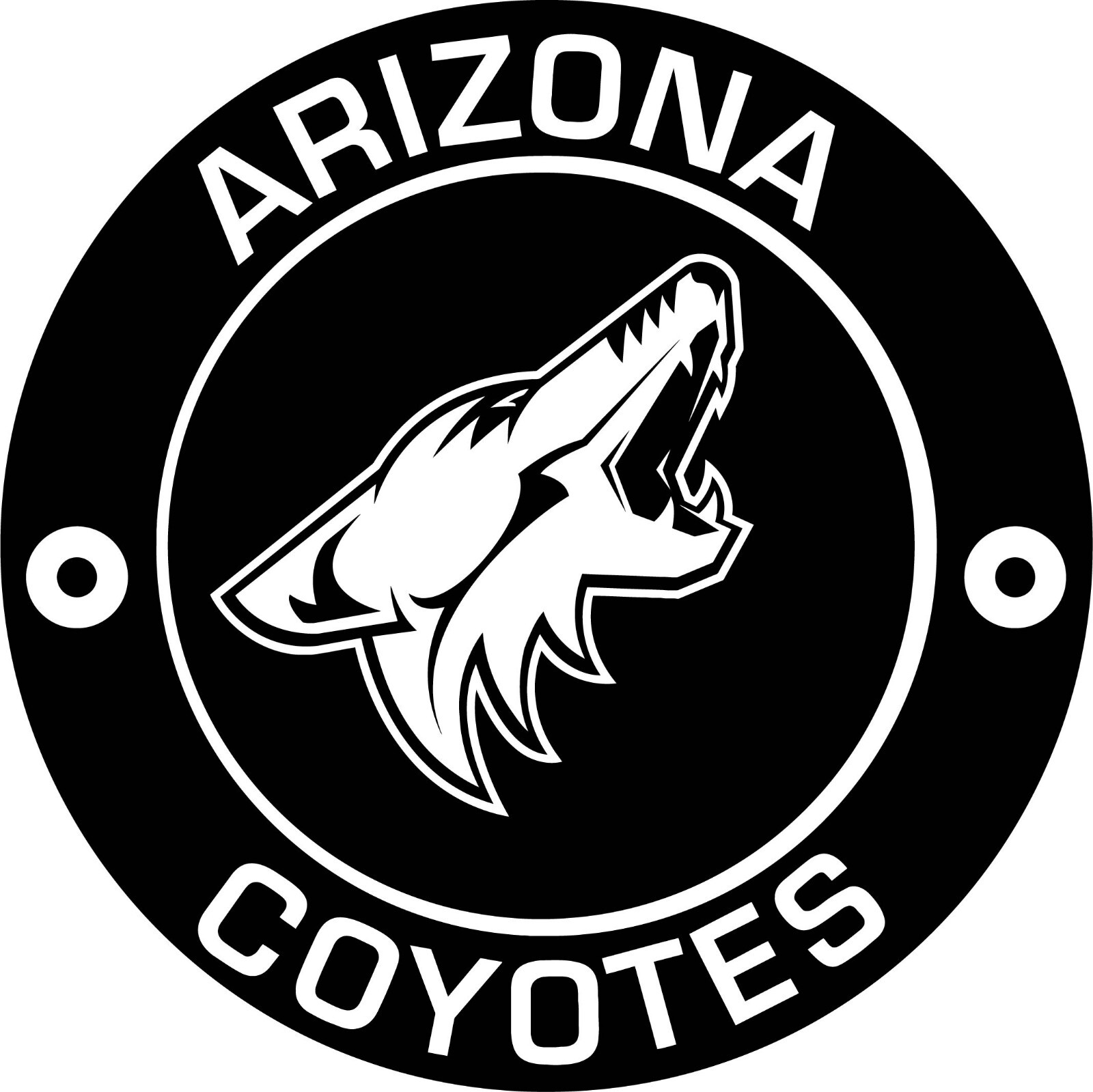 Coyotes Logo Black