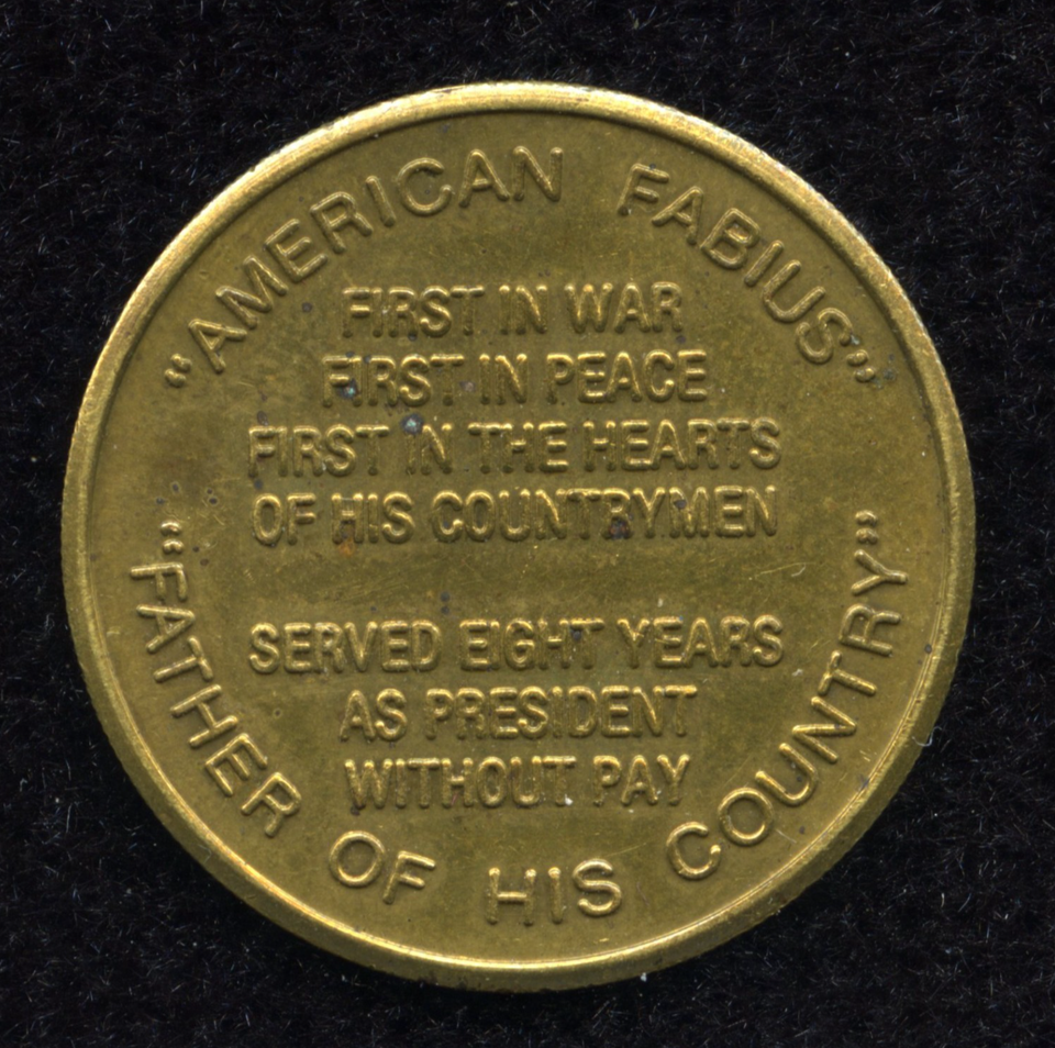 1st President George Washington Funeral Token Medal Coin 1789 1797 U.S ...