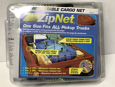 Keeper Zipnet Adjustable Cargo Net, 06141 36 x 47 minimum to 111 x 129 ...