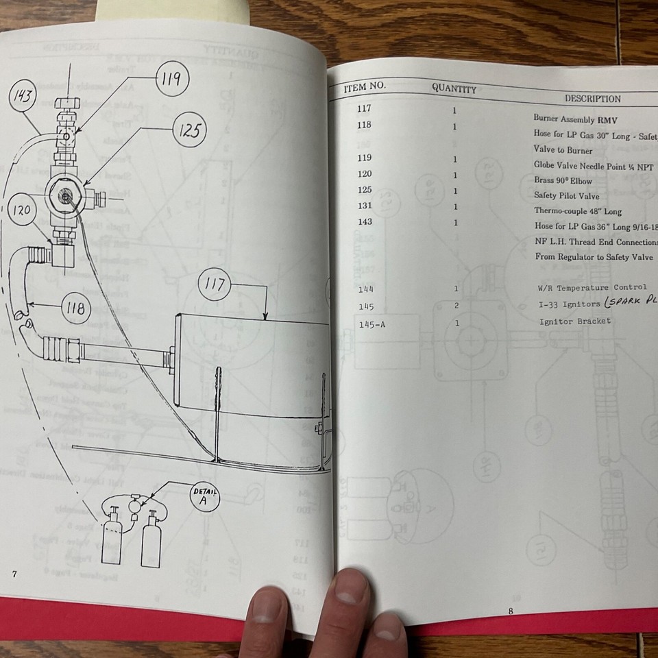 RMV Hot Patcher OPERATION MANUAL PARTS BOOK LIST ASPHALT HOT BOX ...